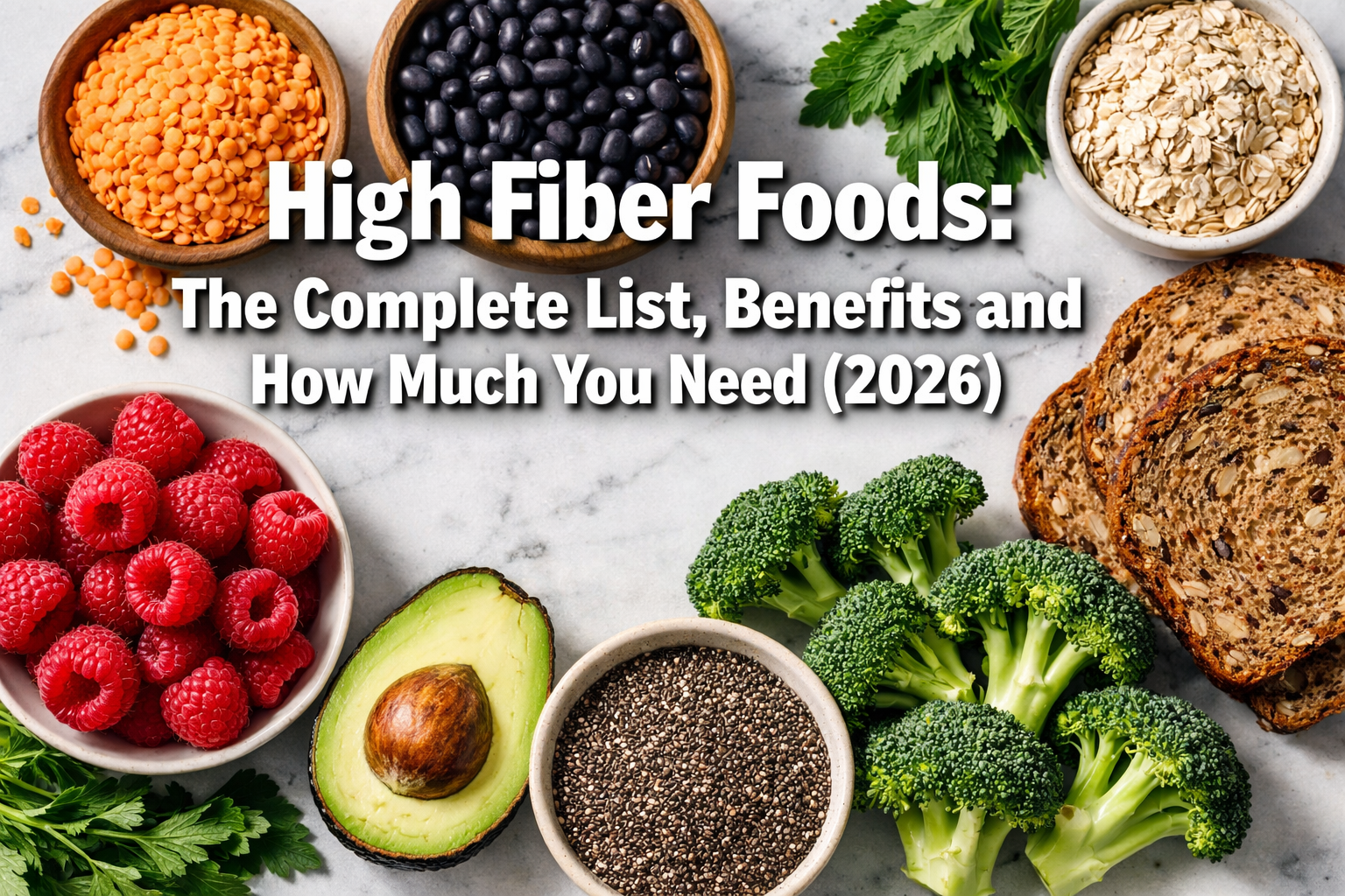 High Fiber Foods: Complete List, Benefits & Daily Needs (2026)
